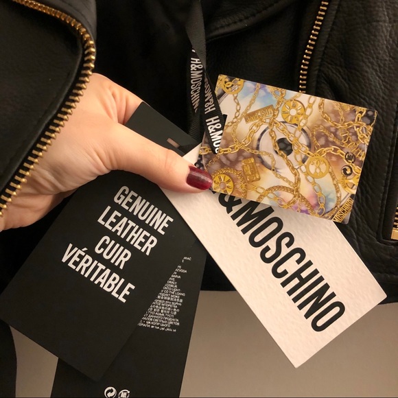 Moschino | Jackets & Coats | Moschino Leather Jacket | Poshmark